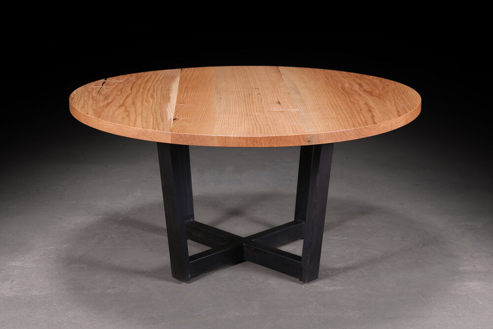 Round Pin Oak Dining Table – Urban Lumber Co.