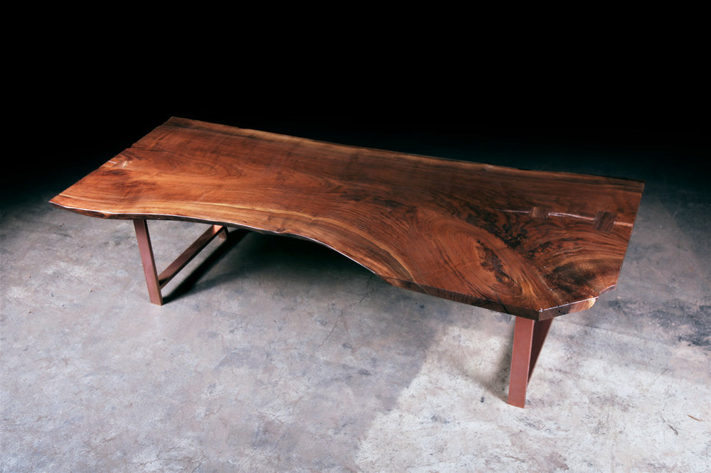 Live Edge Slab Walnut Dining Table – Urban Lumber Co.